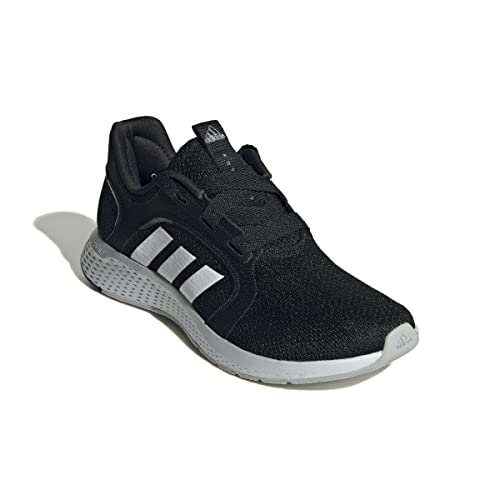 adidas Women's Edge Lux 5 Running Shoe, Core Black/White/Matte Silver, 7.5