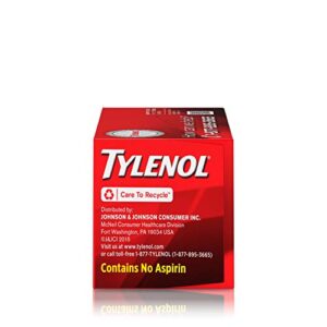 Tylenol Extra Strength Caplets with 500 mg Acetaminophen, Pain Reliever & Fever Reducer, Acetaminophen for Headache, Backache & Menstrual Pain Relief, 100 ct