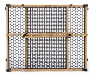 safety 1st eco-friendly nature next bamboo gate, bamboo and black, fits spaces between 28″ and 42″ wide