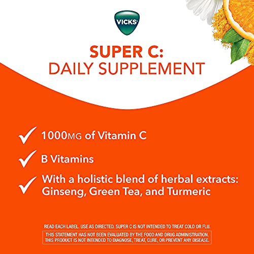 Vicks DayQuil & Super C Convenience Pack: DayQuil Severe Medicine for Cold & Flu Relief, Conveniently Packaged with Super C Energize and Replenish* Daily Supplement with Vitamin C, B Vitamins, 52ct