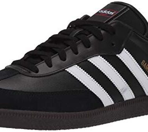 adidas Men's Samba Soccer Shoe, White/Black, 11 M US