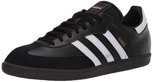 adidas Men's Samba Soccer Shoe, White/Black, 11 M US