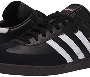 adidas Men's Samba Soccer Shoe, White/Black, 11 M US