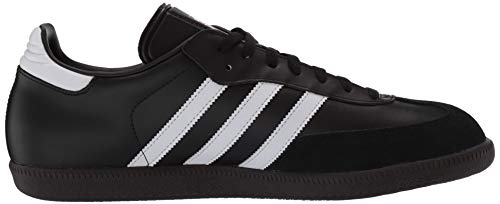 adidas Men's Samba Soccer Shoe, White/Black, 11 M US