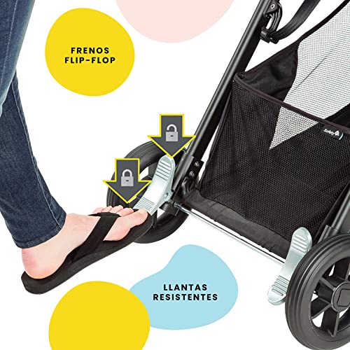 Safety 1st Smooth Ride QCM Travel System, Fast, 1-Hand Lift to fold, High Street