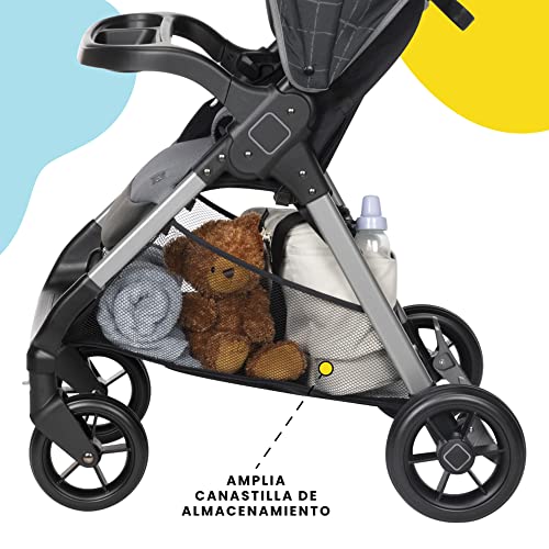 Safety 1st Smooth Ride QCM Travel System, Fast, 1-Hand Lift to fold, High Street