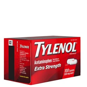 TYLENOL CAPSULE EXTRA STRENGTH 500mg - 100 Ct, Pack of 2