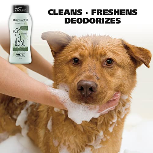 Wahl Odor Control Shampoo for Dogs & Pets - Eucalyptus & Spearmint Animal Deodorizer for Cleaning & Freshening – 24 Oz - Model 820003A