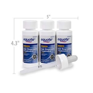 Equate - Hair Regrowth Treatment for Men with Minoxidil 5% Extra Strength, 3 Month Supply, 2 Ounce Bottle, 3 Count