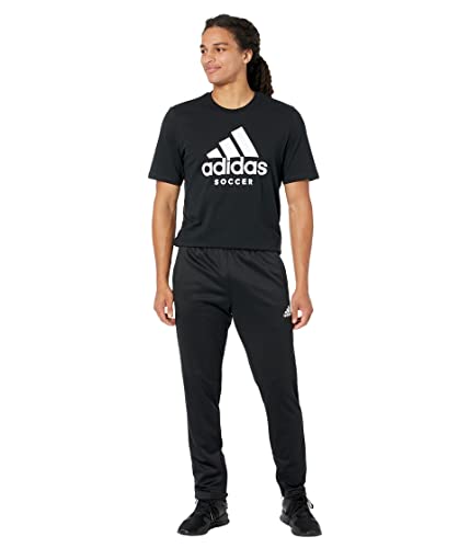 adidas Men's AEROREADY Game and Go Small Logo Tapered Pants, Black, Medium