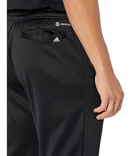 adidas Men's AEROREADY Game and Go Small Logo Tapered Pants, Black, Medium