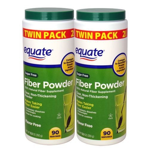 Equate Sugar-Free Fiber Powder - 90 Servings, 12.3 oz (2 Pack)