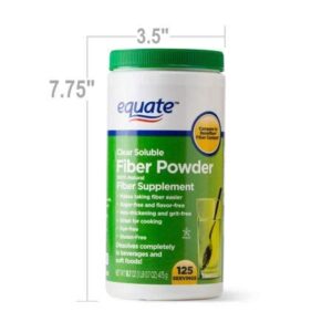 Equate Sugar-Free Fiber Powder - 90 Servings, 12.3 oz (2 Pack)