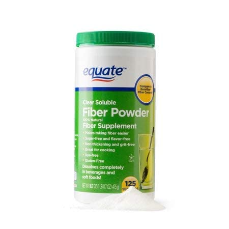 Equate Sugar-Free Fiber Powder - 90 Servings, 12.3 oz (2 Pack)