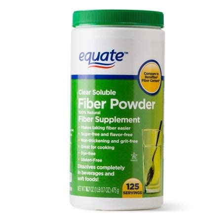 Equate Sugar-Free Fiber Powder - 90 Servings, 12.3 oz (2 Pack)