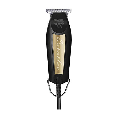 Wahl Professional 5-Star Series Limited Edition Black & Gold Corded Detailer #8081-1100 - Great for Professional Stylists and Barbers