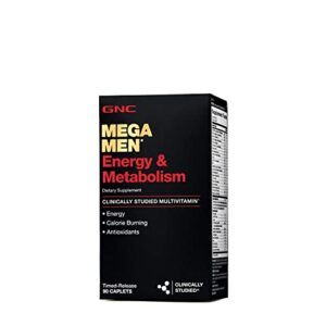 gnc mega men energy metabolism 90 caplets