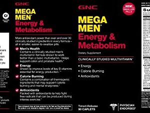 GNC Mega Men Energy Metabolism 90 Caplets