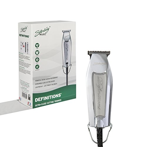 Wahl Professional - Sterling Definitions Trimmer #8085 - Great for Professional Stylists and Barbers - Rotary Motor and close cutting adjustable T-blade