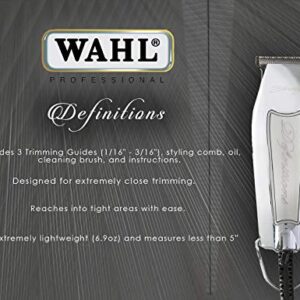 Wahl Professional - Sterling Definitions Trimmer #8085 - Great for Professional Stylists and Barbers - Rotary Motor and close cutting adjustable T-blade