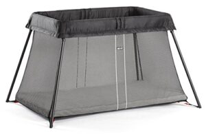 babybjörn travel crib light – black (040280us), one size