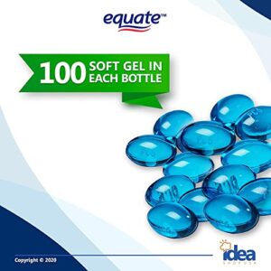 Equate Maximum Strength Sleep-Aid Softgels 50mg, 100 Ct (2 Pack) Bundle with Exclusive "Have a Great Sleep" - Better Idea Guide (3 Items)