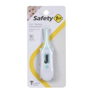 safety 1ˢᵗ 3-in-1 nursery thermometer, sea stone aqua