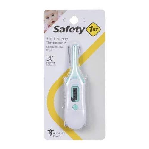 Safety 1ˢᵗ 3-in-1 Nursery Thermometer, Sea Stone Aqua