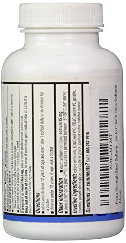 Equate Extra Strength Stool Softener, 250mg, 140ct, Compare to Colace Stool Softener