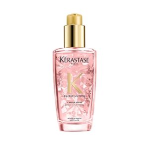 kerastase elixir ultime l’huile rose for color treated hair, 3.4 ounce