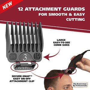 Wahl Self Cut Compact Corded Clipper Personal Haircutting Kit with Adjustable Taper Lever, and 12 Hair Clipper Guards for Clipping, Trimming & Personal Grooming – Model 79467