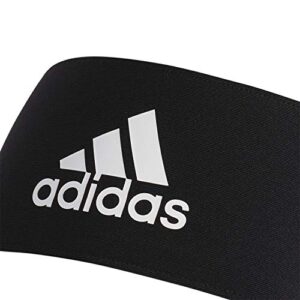 adidas Alphaskin Tie Headband, Black/White, One Size