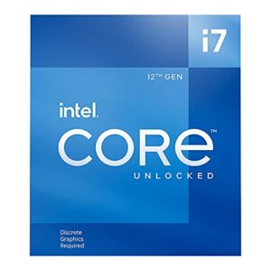 Intel Core i7-12700KF Desktop Processor 12 (8P+4E) Cores up to 5.0 GHz Unlocked  LGA1700 600 Series Chipset 125W