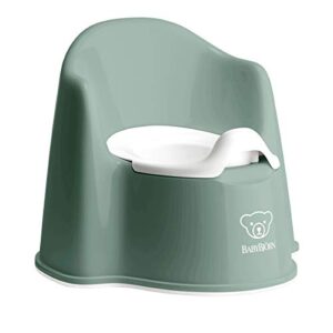 babybjörn potty chair, deep green/white