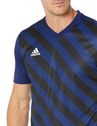 adidas Men's Entrada 22 Graphic Jersey, Team Navy Blue/Black, Medium