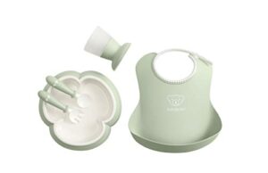 babybjörn baby dinner set, 5 pcs, powder green