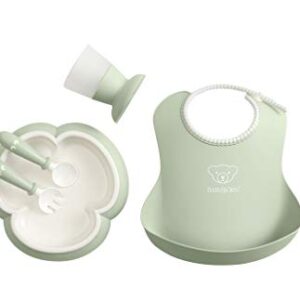 BabyBjörn Baby Dinner Set, 5 pcs, Powder green