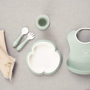 BabyBjörn Baby Dinner Set, 5 pcs, Powder green