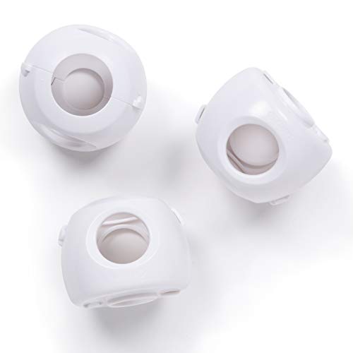 Safety 1st Parent Grip Door Knob Covers, White, One Size (Pack of 3)