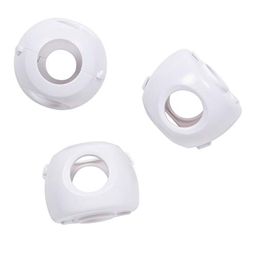 Safety 1st Parent Grip Door Knob Covers, White, One Size (Pack of 3)