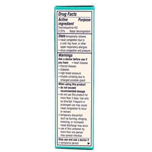 Vicks Sinex Severe Nasal Spray with Menthol 0.50 oz (Pack of 4)