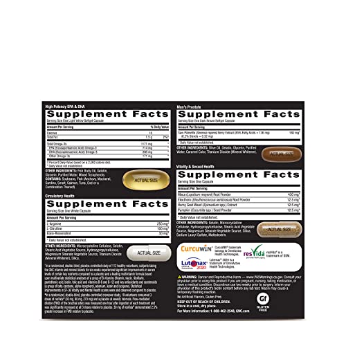 GNC Mega Men Performance and Vitality Vitapak Program - 30 Vitapaks