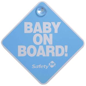 safety 1st baby on board sign, blue