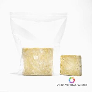 vicks virtual world ivory raw african unrefined shea butter imported from ghana 2lb