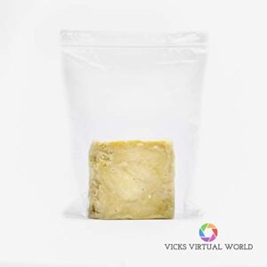 Vicks Virtual World Ivory Raw African Unrefined Shea Butter Imported from Ghana 2lb