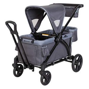 baby trend expedition 2-in-1 stroller wagon plus, ultra grey