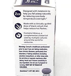 Vicks Zzzquil Pure Zzzs Cool Nights, Night Sweats Reducing, Melatonin Sleep Aid, 30 Tablets