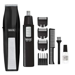 wahl cordless beard trimmer w/ ear/nose/brow trimmer