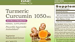 GNC Herbal Plus Turmeric Curcumin 1000mg