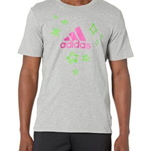 adidas Men's Girls on The Run T-Shirt, Medium Grey Heather